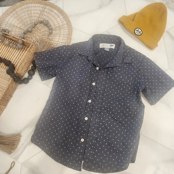 Old Navy | Shirts & Tops | Old Navy Boys Size S 67 Blue Short Sleeve ...